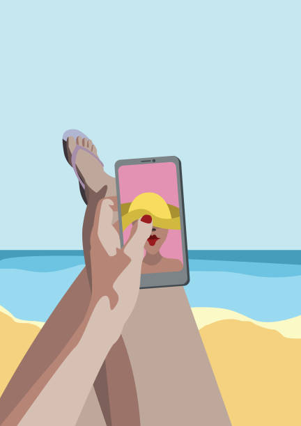 50 Kissy Face Selfie Stock Illustrations Royalty Free Vector Graphics