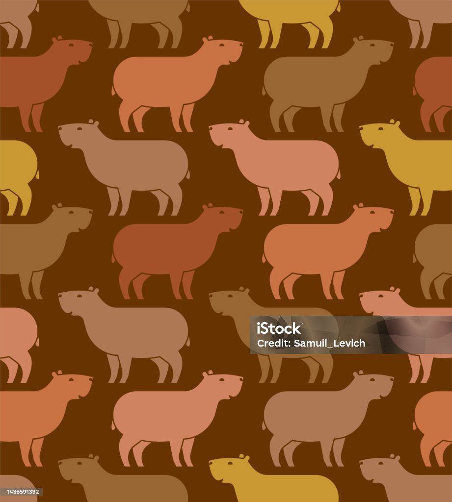 Capybara Muster Nahtlos Meerschweinchen Hintergrund Textur Des ... Capybara Muster Nahtlos Meerschweinchen Hintergrund Textur Des ...