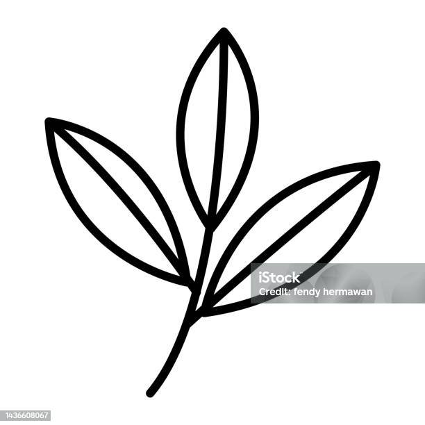Leaf Icon Vector Design Template In White Background Stock Illustration