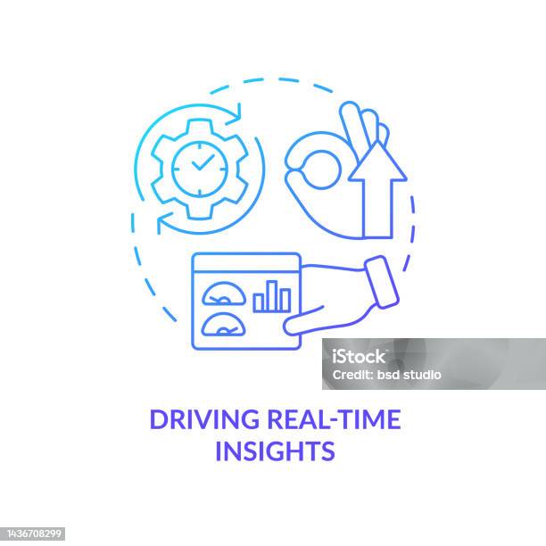 Generate Realtime Insights Blue Gradient Concept Icon Stock ... Generate Realtime Insights Blue Gradient Concept Icon Stock ...