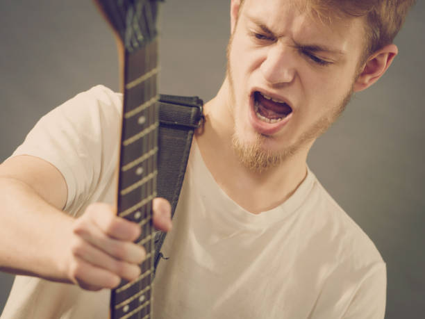 Free Stock Photo of Angry Guitarist Smashing Guitar Shows Rock Music ...