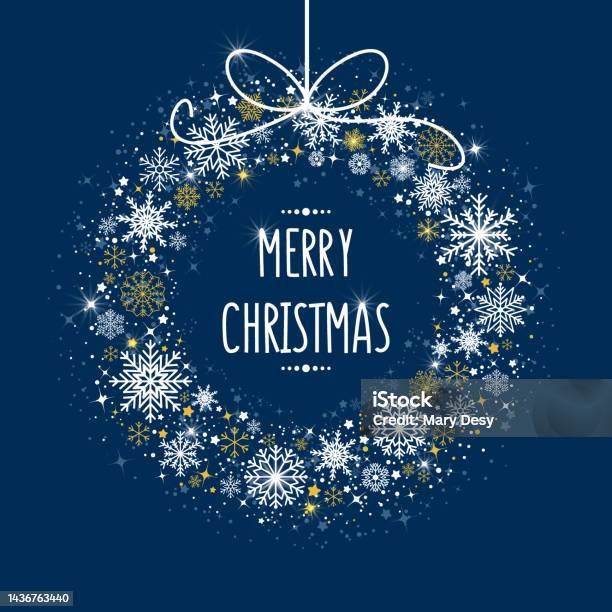Ilustrasi Vektor Kartu Ucapan Natal Ilustrasi Stok Unduh Gambar
