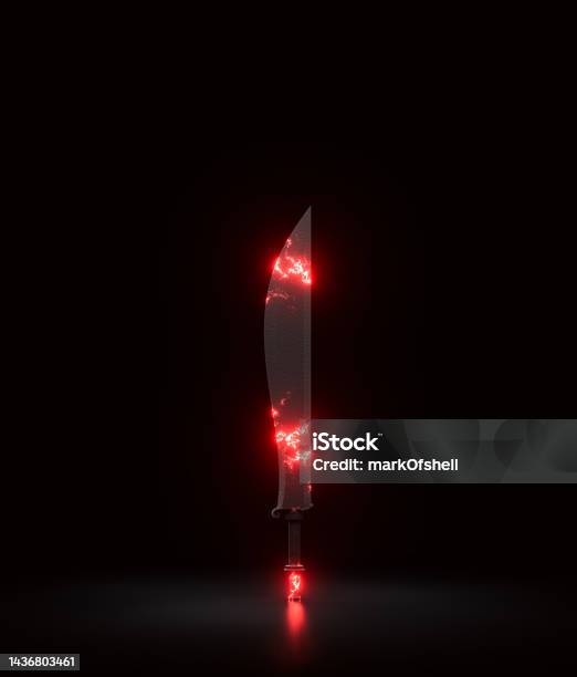 Burning Knife Combat Weapon Blade Military And Hunting Dagger Medieval