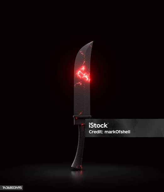 Burning Knife Combat Weapon Blade Military And Hunting Dagger Medieval