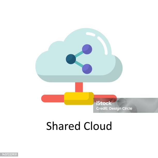 Shared Cloud Vector Flat Icon Design Illustration Cloud Computing ... Shared Cloud Vector Flat Icon Design Illustration Cloud Computing ...