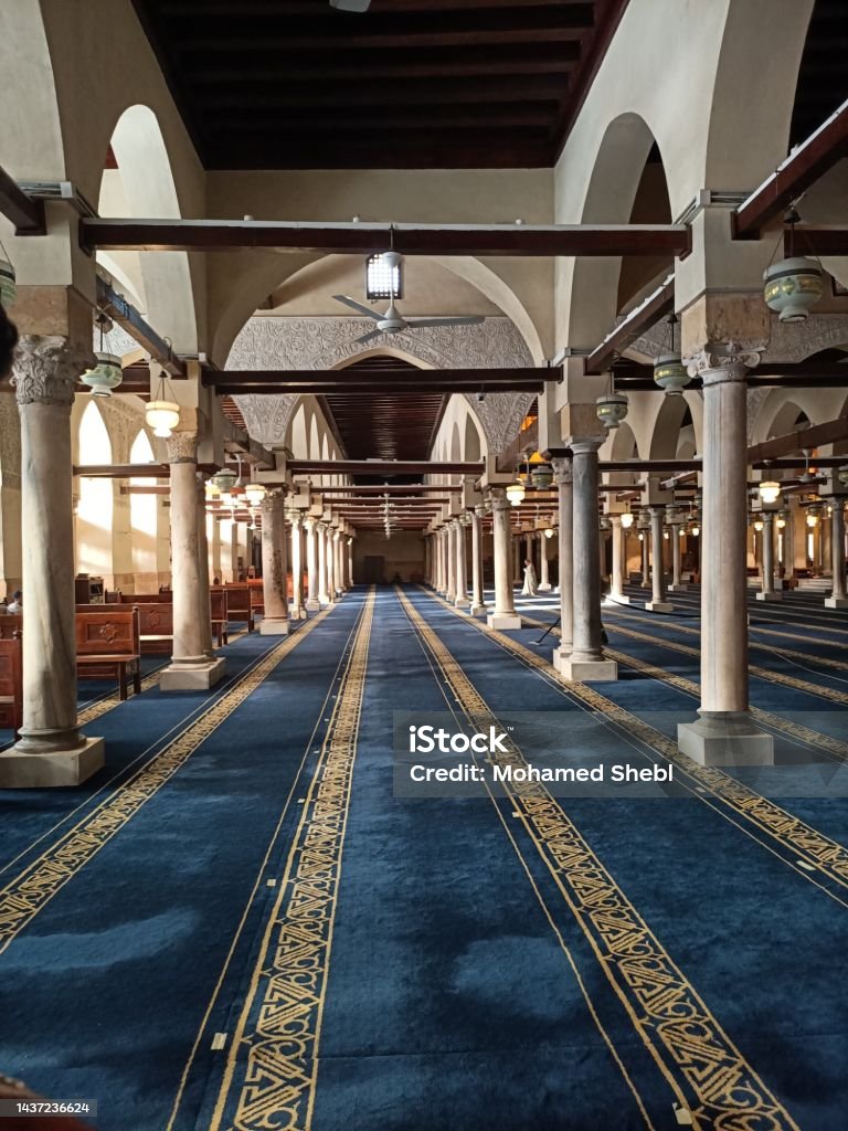 Alazhar Mosque In Cairo From The Inside Stock Photo - Download Image ... Alazhar Mosque In Cairo From The Inside Stock Photo - Download Image ...