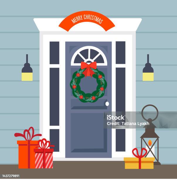 Pintu Natal Pintu Yang Didekorasi Untuk Natal Karangan Bunga Natal ... Pintu Natal Pintu Yang Didekorasi Untuk Natal Karangan Bunga Natal ...