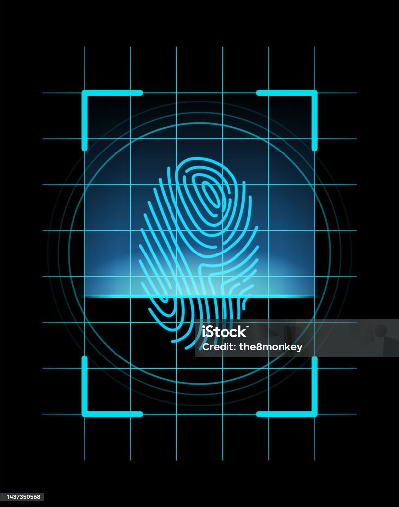 Fingerprint Identification Scan Fingerprint Security Or Identification ... Fingerprint Identification Scan Fingerprint Security Or Identification ...