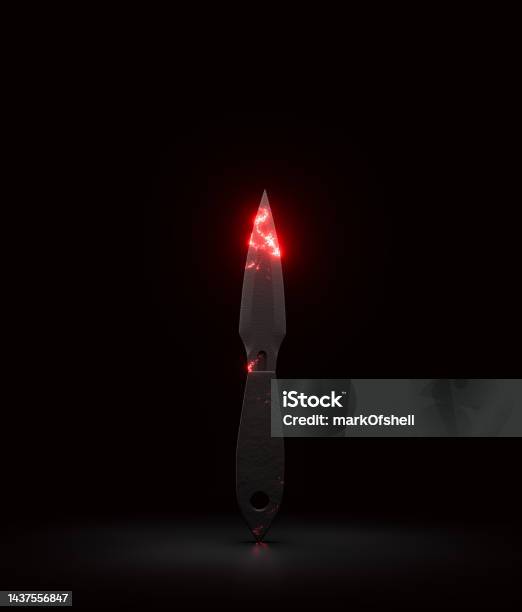 Burning Knife Combat Weapon Blade Military And Hunting Dagger Medieval