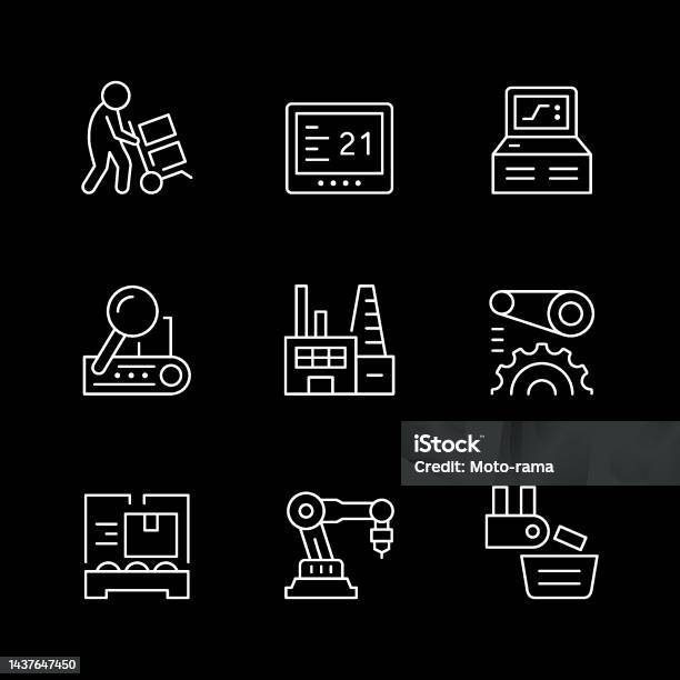 Mengatur Ikon Garis Pabrik Produksi Ilustrasi Stok - Unduh Gambar ... Mengatur Ikon Garis Pabrik Produksi Ilustrasi Stok - Unduh Gambar ...