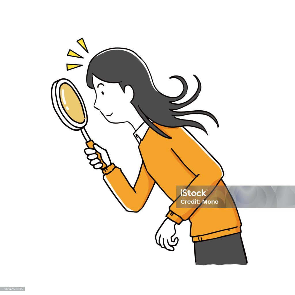 Woman Discovering Something Stock Illustration - Download Image Now ... Woman Discovering Something Stock Illustration - Download Image Now ...