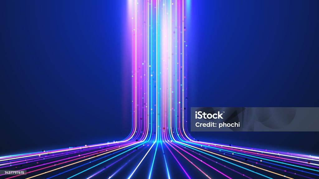 Teknologi Abstrak Konsep Futuristik Digital Bersinar Warna Neon Garis ... Teknologi Abstrak Konsep Futuristik Digital Bersinar Warna Neon Garis ...