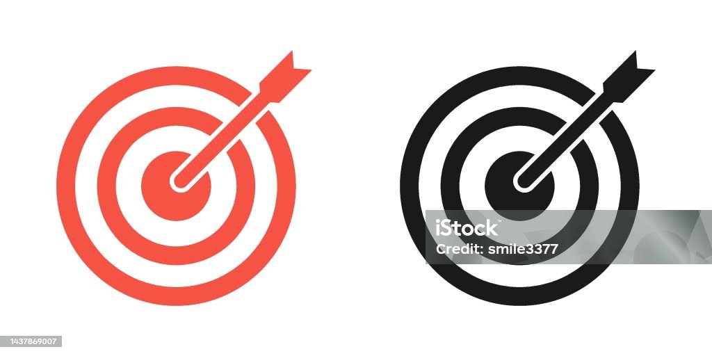 Target Ikon Vektor Dengan Panah Simbol Tujuan Target Panahan Dalam ... Target Ikon Vektor Dengan Panah Simbol Tujuan Target Panahan Dalam ...