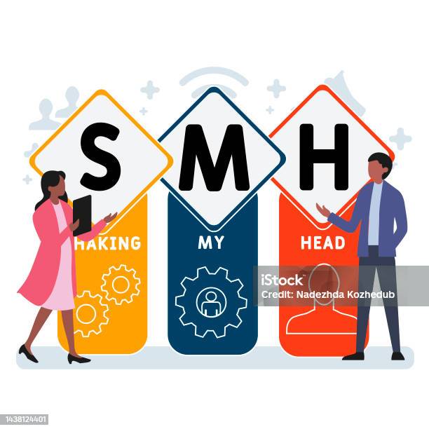 Smh Shaking My Head Acronym Stock Illustration Download Image Now Acronym Business Design