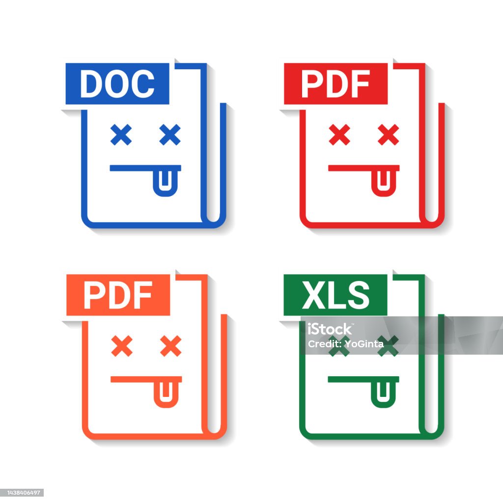 Corrupted File Damaged Document Error Illustration Vector Stock ... Corrupted File Damaged Document Error Illustration Vector Stock ...