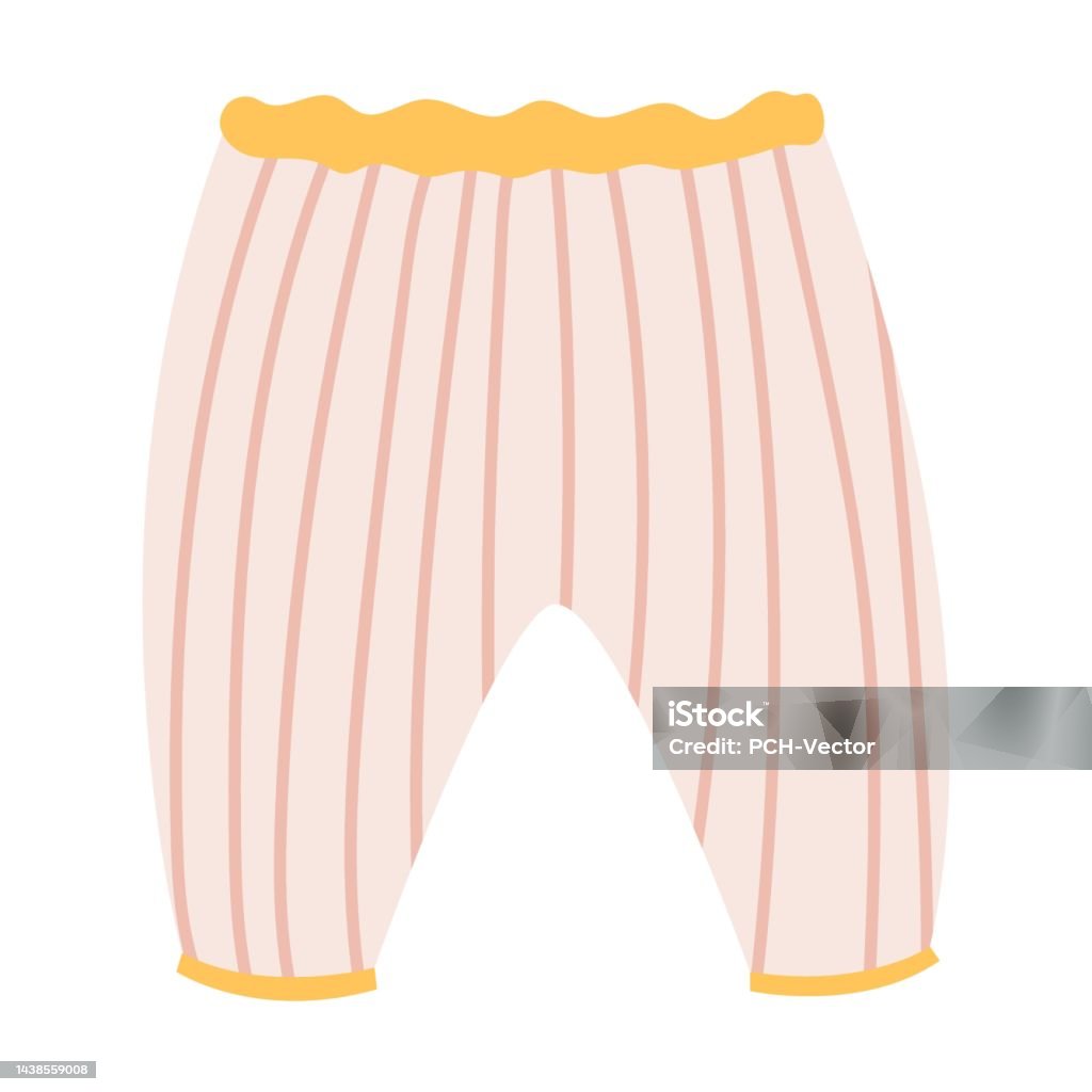 Ilustración De Pantalones A Rayas Ropa Para Niños Y Niñas Ilustración