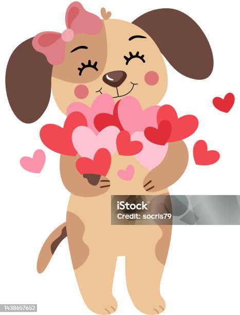 Anjing Anjing Betina Lucu Yang Manis Dengan Hati Ilustrasi Stok - Unduh ... Anjing Anjing Betina Lucu Yang Manis Dengan Hati Ilustrasi Stok - Unduh ...
