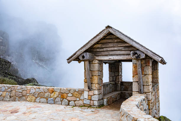 Free Stock Photo of Mountainous landscape with small stone building ...