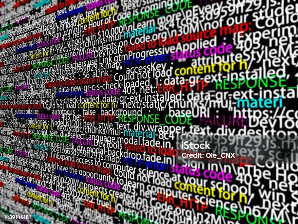 Abstract Source Code Background Big Data Database App Computer Code Lines Of Html Code By