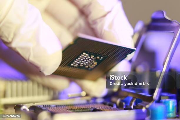 Technician Installing Cpu Chip Microprocessor Socket On Motherboard ... Technician Installing Cpu Chip Microprocessor Socket On Motherboard ...