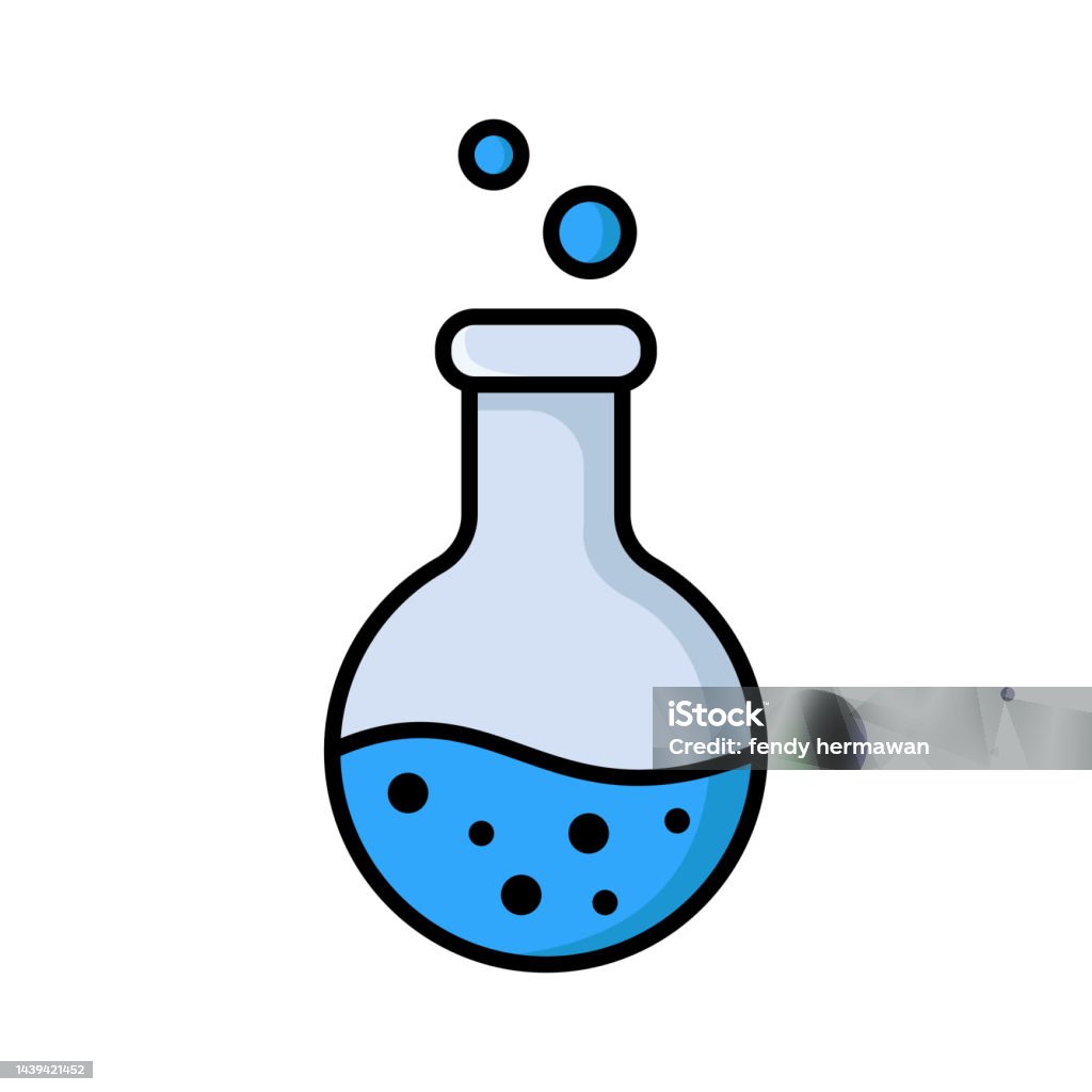 Modèle De Conception Vectorielle Dicône De Flacon En Arrièreplan Blanc