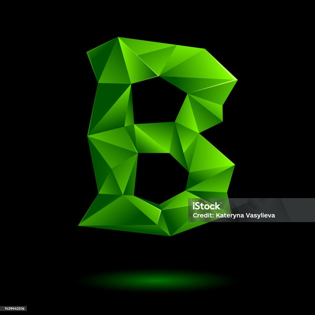 Vetores De Modelo De Letra B De Design Plano E Mais Imagens De Abstrato Abstrato Computação