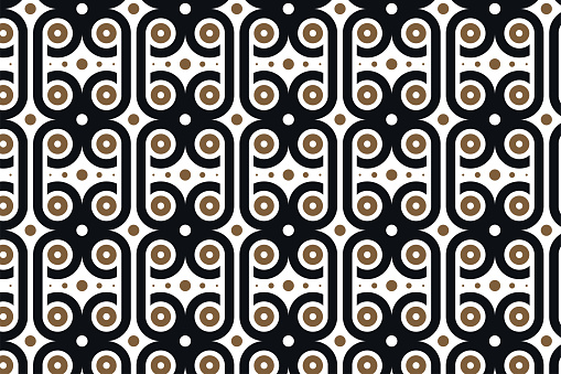Vector Golden Black Abstract Network Circles Seamless Pattern ... Vector Golden Black Abstract Network Circles Seamless Pattern ...