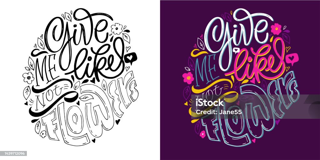 Hand Drawn Motivation Lettering Phrase In Modern Calligraphy Style