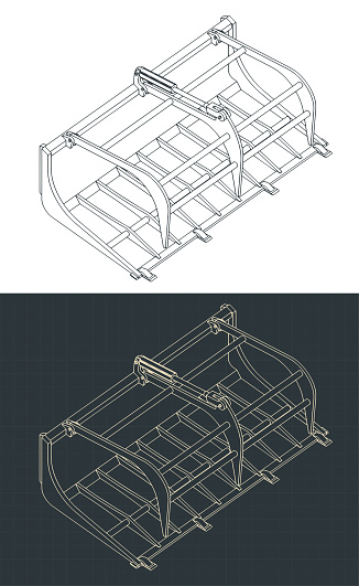Grapple Bucket Isometric Blueprints Stock Illustration - Download Image ... Grapple Bucket Isometric Blueprints Stock Illustration - Download Image ...