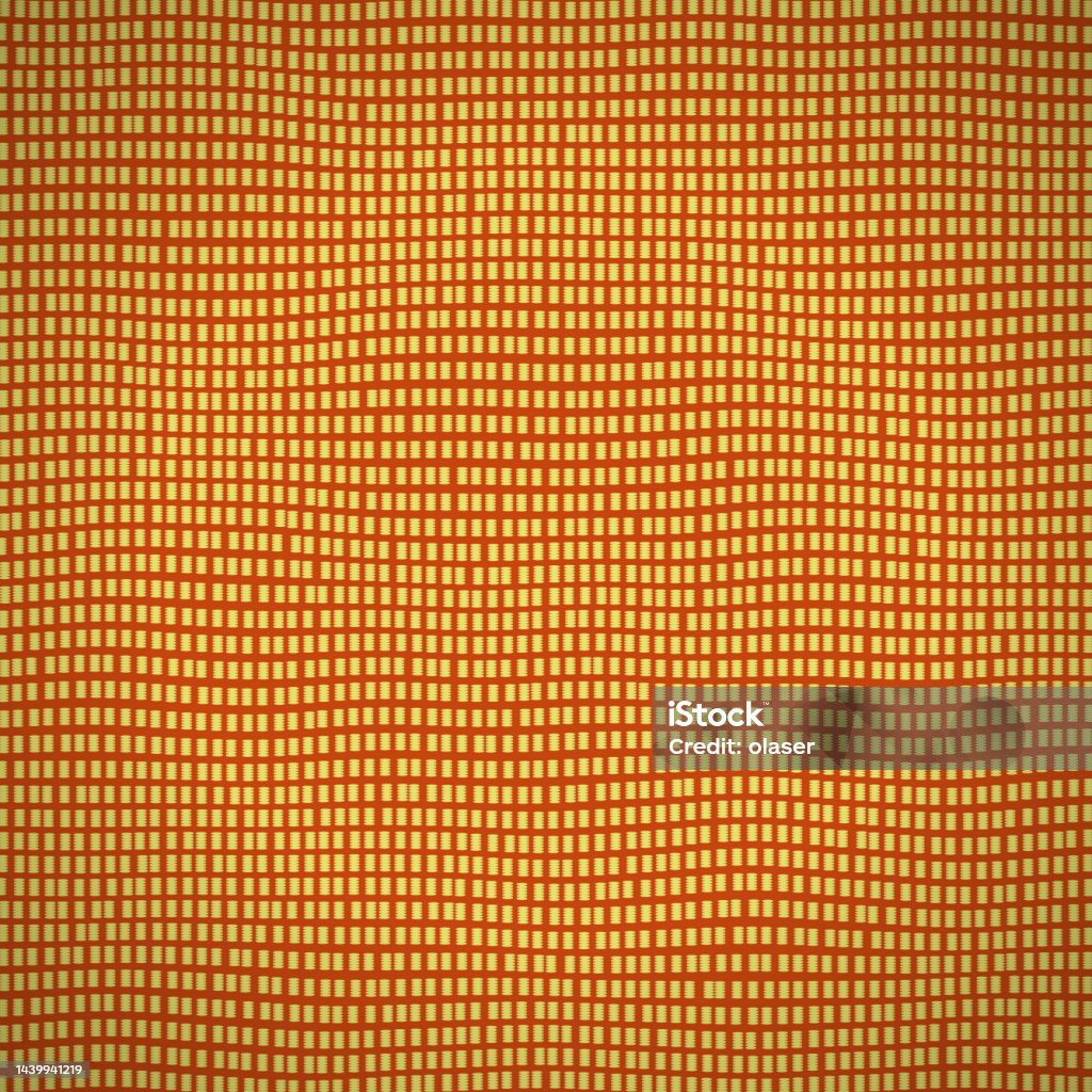 Textile Striped Squares In Uneven Matrix Grid Pattern Stock