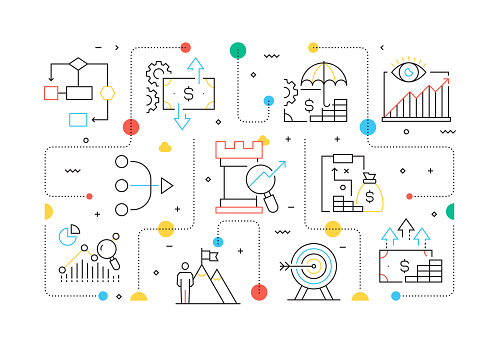 Strategi Bisnis Terkait Line Style Banner Design Untuk Web Page