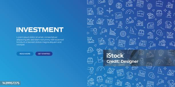 Investasi Terkait Desain Banner Line Style Untuk Halaman Web Headline