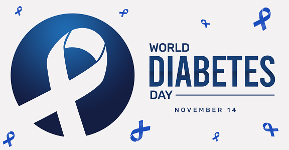 Latar Belakang Hari Diabetes Sedunia Dengan Pita Biru Dan Tipografi ... Latar Belakang Hari Diabetes Sedunia Dengan Pita Biru Dan Tipografi ...