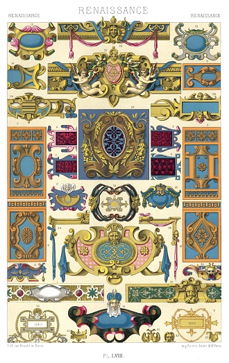 Abad Kelima Belas Dan Keenam Belas Oleh Ornamen Warna 1885 Ilustrasi ... Abad Kelima Belas Dan Keenam Belas Oleh Ornamen Warna 1885 Ilustrasi ...
