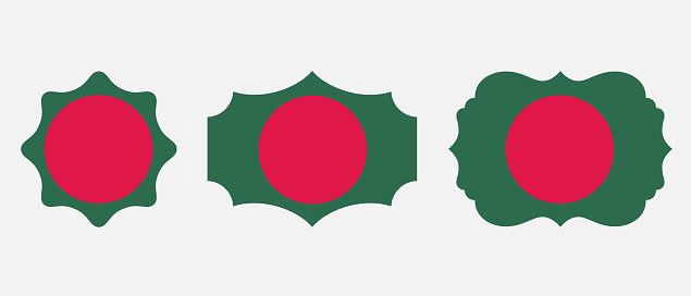 Bangladesh Flag Icon Web Icon Set Icons Collection Flat Simple Stock