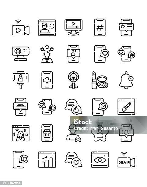 Influencer Icon Set 30 Isoliert Auf Weißem Hintergrund Stock Vektor Art ... Influencer Icon Set 30 Isoliert Auf Weißem Hintergrund Stock Vektor Art ...