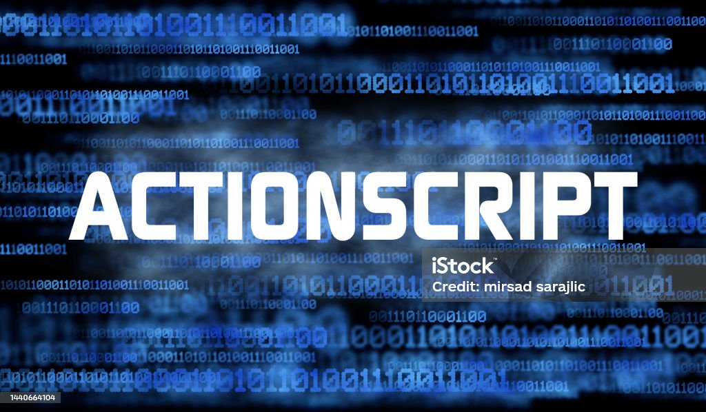 Word Actionscript And Abstract Cyberspace With Binary Code On Dark ... Word Actionscript And Abstract Cyberspace With Binary Code On Dark ...