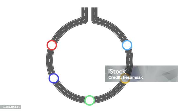 Timeline Of Infographic Business Graph And Diagram Planning Stock