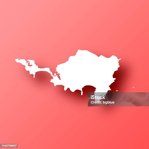 Carte De Sint Maarten Sur Fond Rouge Avec Ombre Vecteurs Libres De