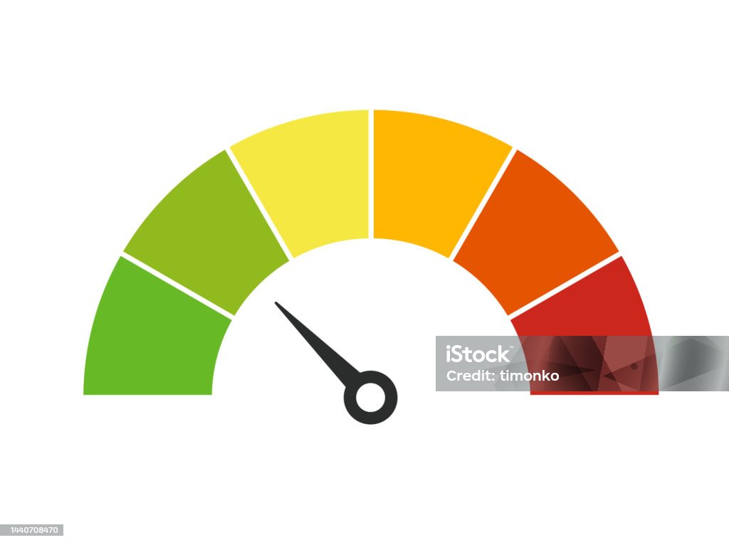 Compteur De Vitesse Vectoriel Avec Flèche Pour Tableau De Bord Avec