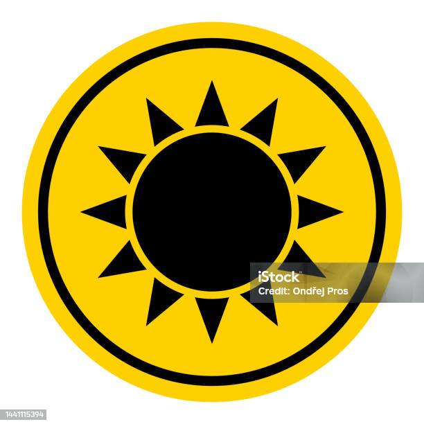 Icône Du Facteur De Protection Solaire Symbole De Bloc De Rayonnement
