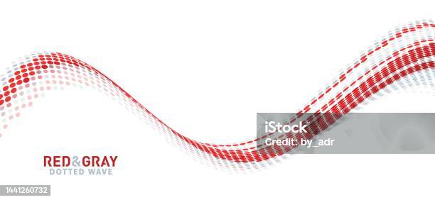 Abstract Red And Gray Dotted Wave Vector Stock Illustration - Download ... Abstract Red And Gray Dotted Wave Vector Stock Illustration - Download ...