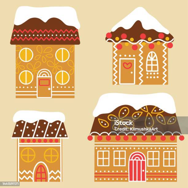 Set Natal Rumah Roti Jahe Vektor Ilustrasi Datar Ilustrasi Stok - Unduh ... Set Natal Rumah Roti Jahe Vektor Ilustrasi Datar Ilustrasi Stok - Unduh ...