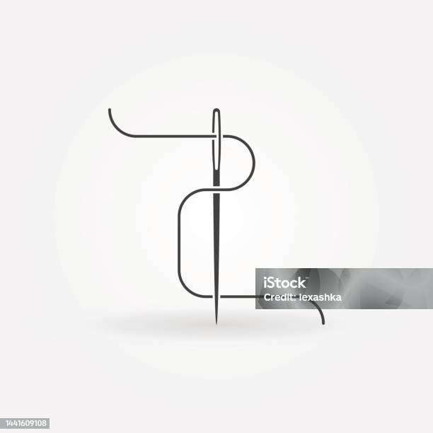Icône Ou Symbole Vectoriel Daiguille Et De Fil Vecteurs Libres De