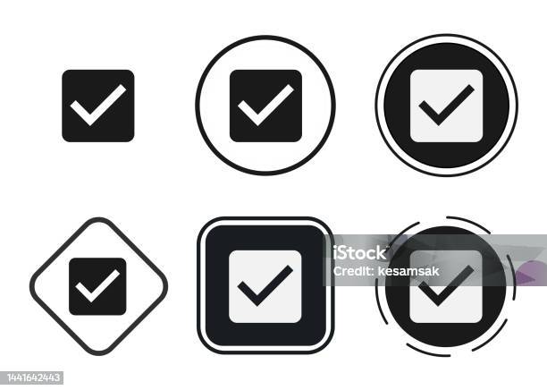 Checkbox Icon Web Icon Set Icons Collection Simple Vector Illustration