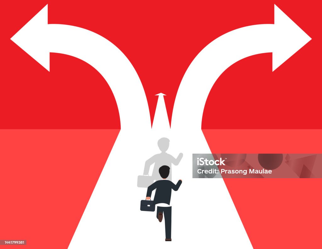 Concept De Choix Et De Direction Vecteurs Libres De Droits Et Plus D