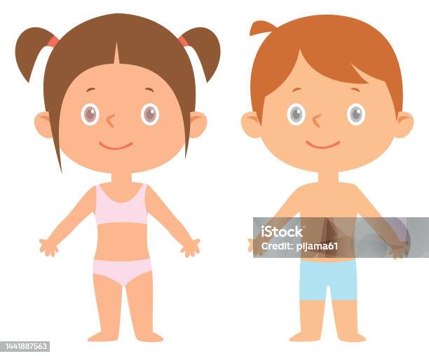 Bagian Tubuh Tubuh Kartun Anak Lakilaki Dan Perempuan Yang Lucu ... Bagian Tubuh Tubuh Kartun Anak Lakilaki Dan Perempuan Yang Lucu ...