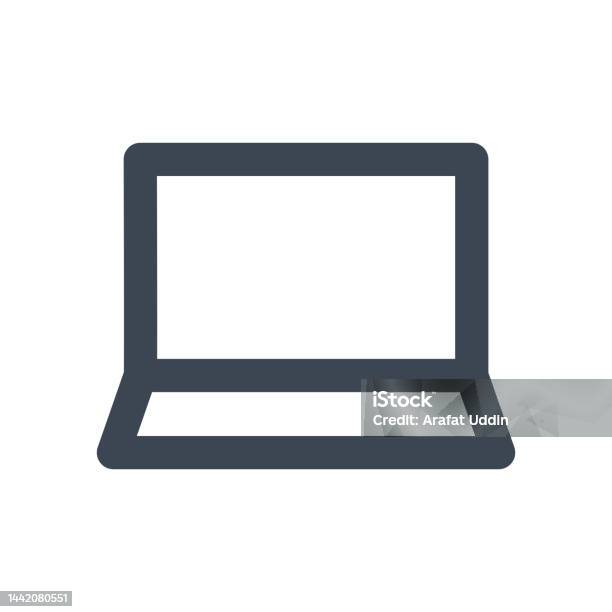Icône De Lordinateur Portable Illustration Vectorielle Ordinateur