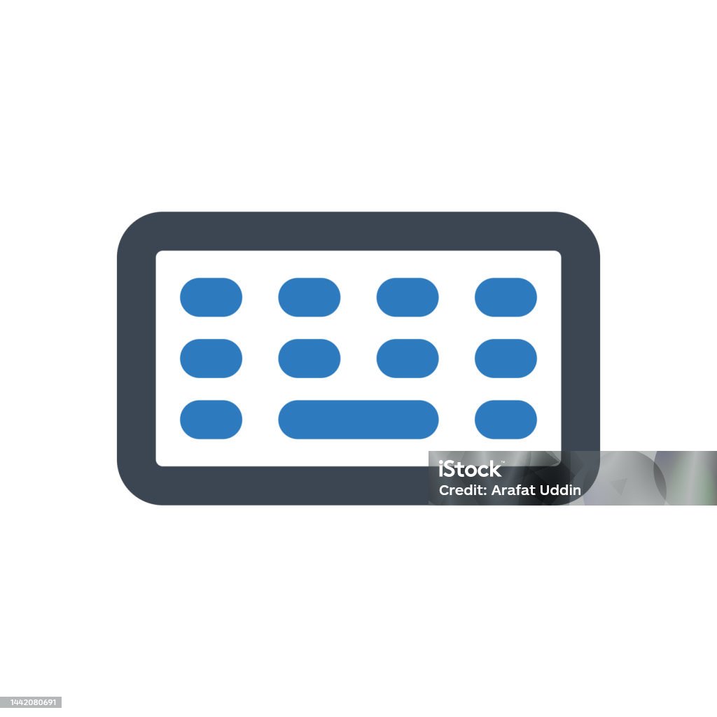 Keyboard Icon Vector Illustration Keyboard Keypad Input Typing Type