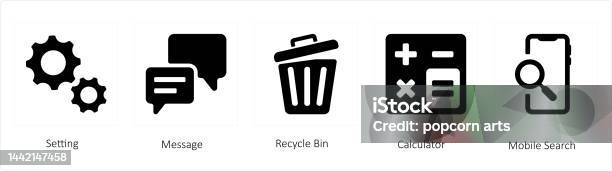 Setting Message And Recycle Bin Stock Illustration - Download Image Now ... Setting Message And Recycle Bin Stock Illustration - Download Image Now ...